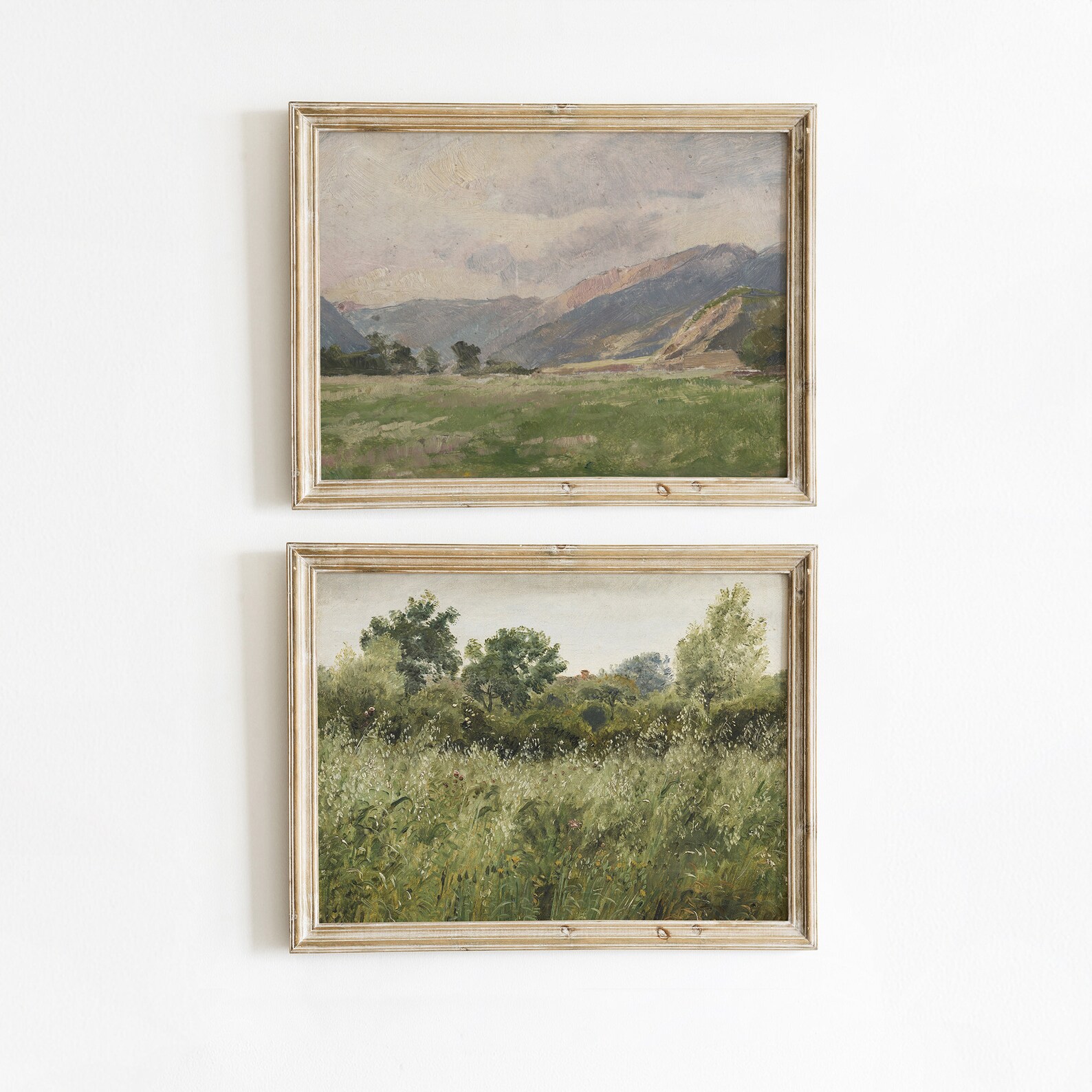 Spring Landscape Print SET Vintage Gallery Wall Farmhouse | Etsy