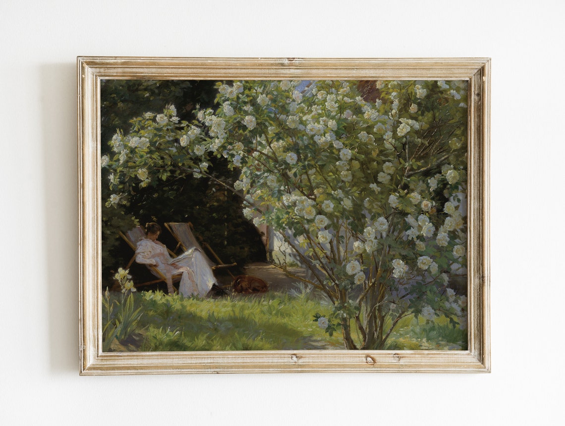 French Country Decor Spring Painting Country Cottage Art - Etsy