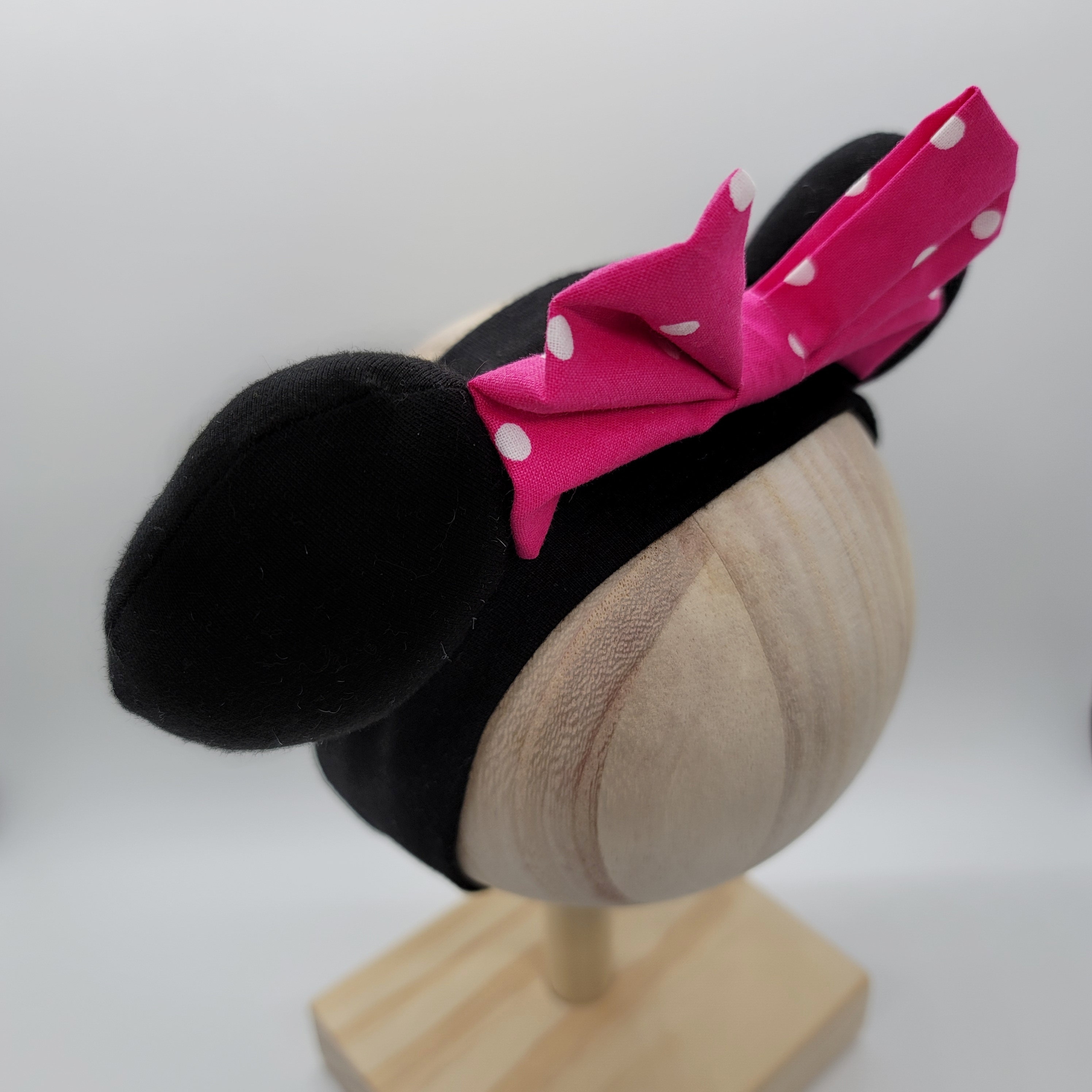 Baby Minnie Ears, Mouse Ears, Minnie Elastic Headband, Baby Mouse Ears ...