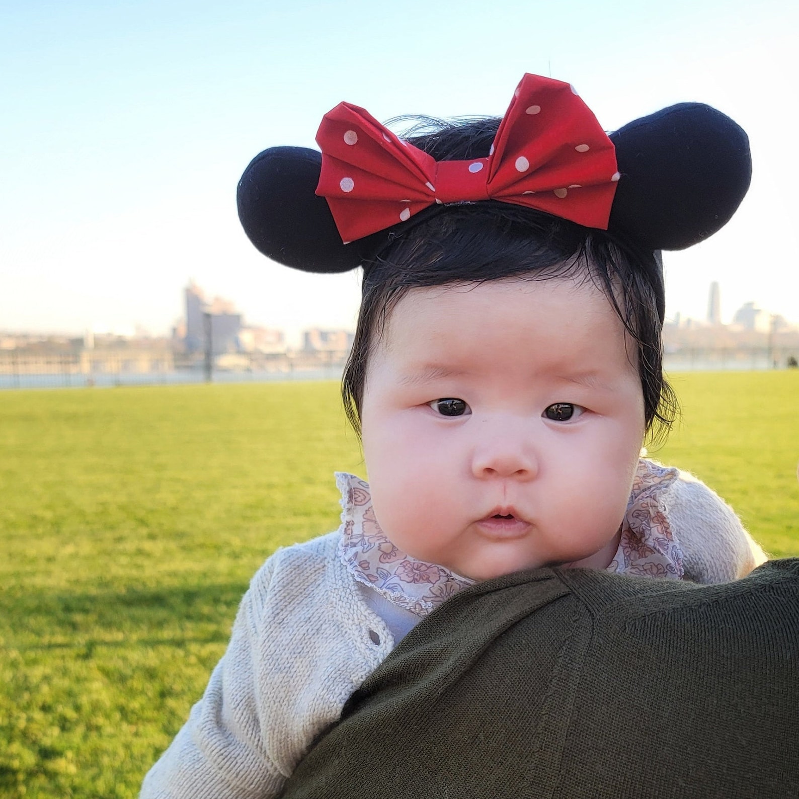 Baby Minnie Ears, Mouse Ears, Minnie Elastic Headband, Baby Mouse Ears ...