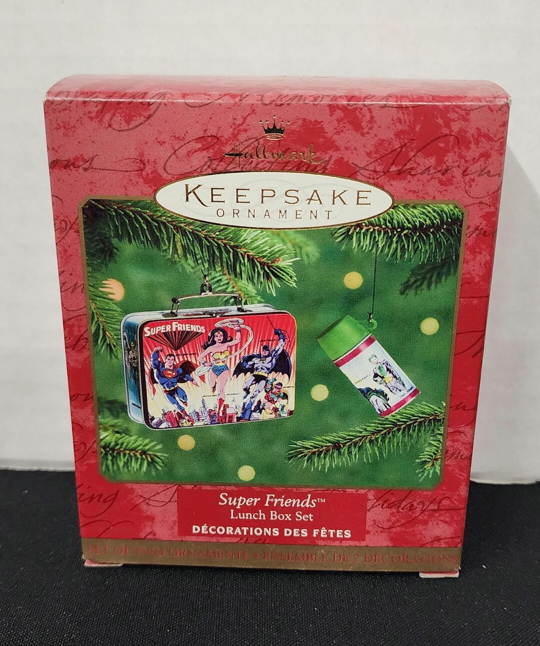 Hallmark Keepsake Super Friends Lunch Box Set Mini Ornament Brand New ...