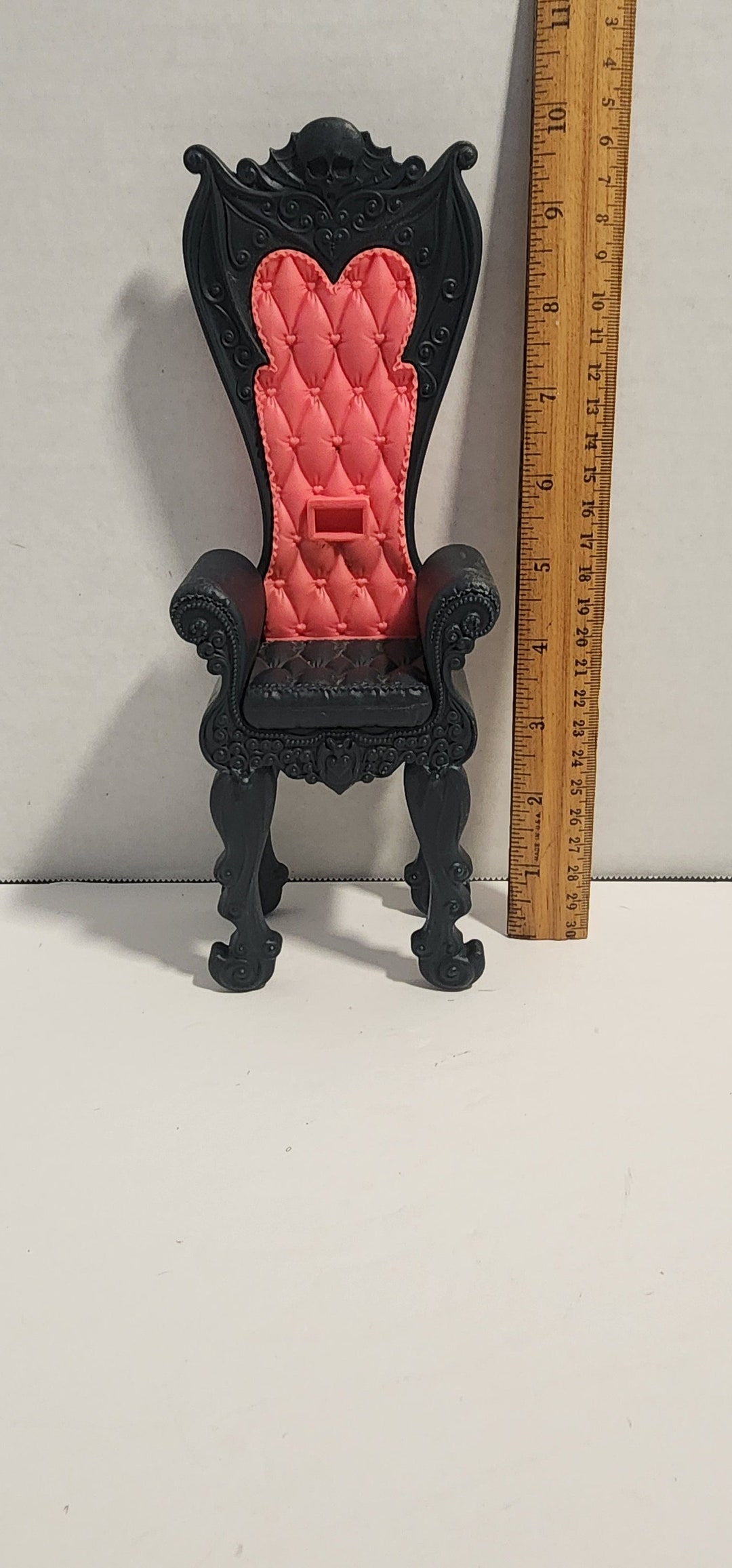 Monster High Deadluxe School Throne Chair Draculara Pink Black - Etsy