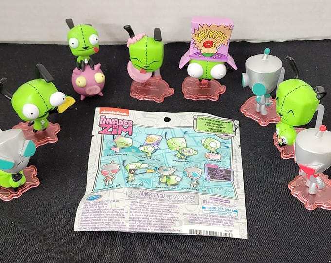 Invader Zim Nickelodeon Mystery Mini Figures Complete Set of 8 - Etsy