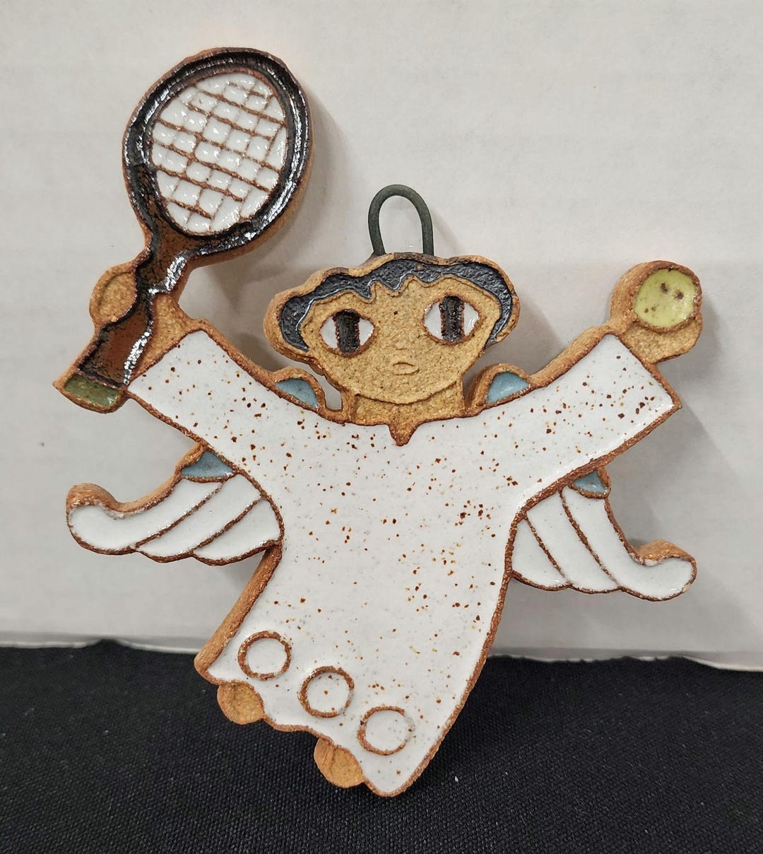 Vintage Handcrafted Angel Tennis Player Christmas Ornament - Etsy