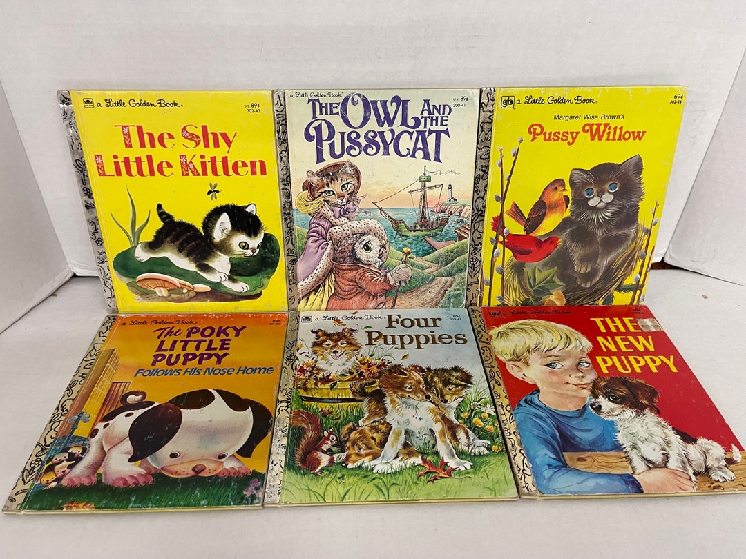 Vintage Golden Books Cats and Dogs - Etsy