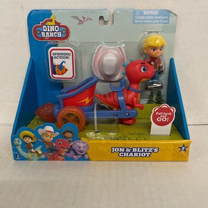 Dino Ranch Jon and Blitz Chariot - Etsy