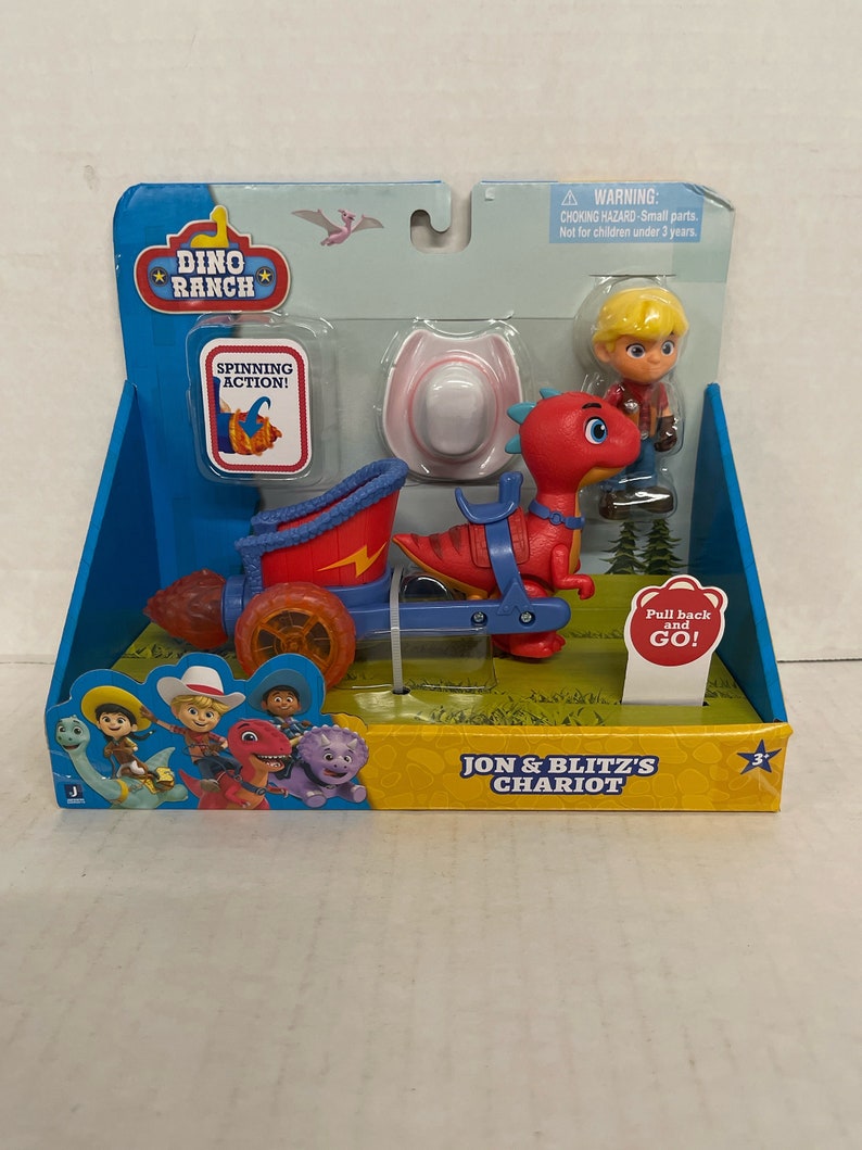 Dino Ranch Jon and Blitz Chariot - Etsy