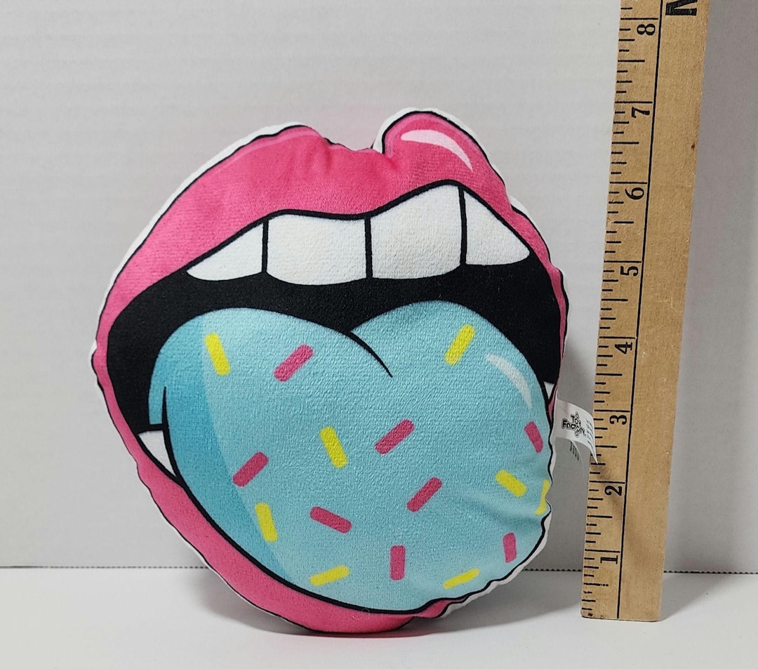 Plush Mouth Lips With Confetti Tongue - Etsy