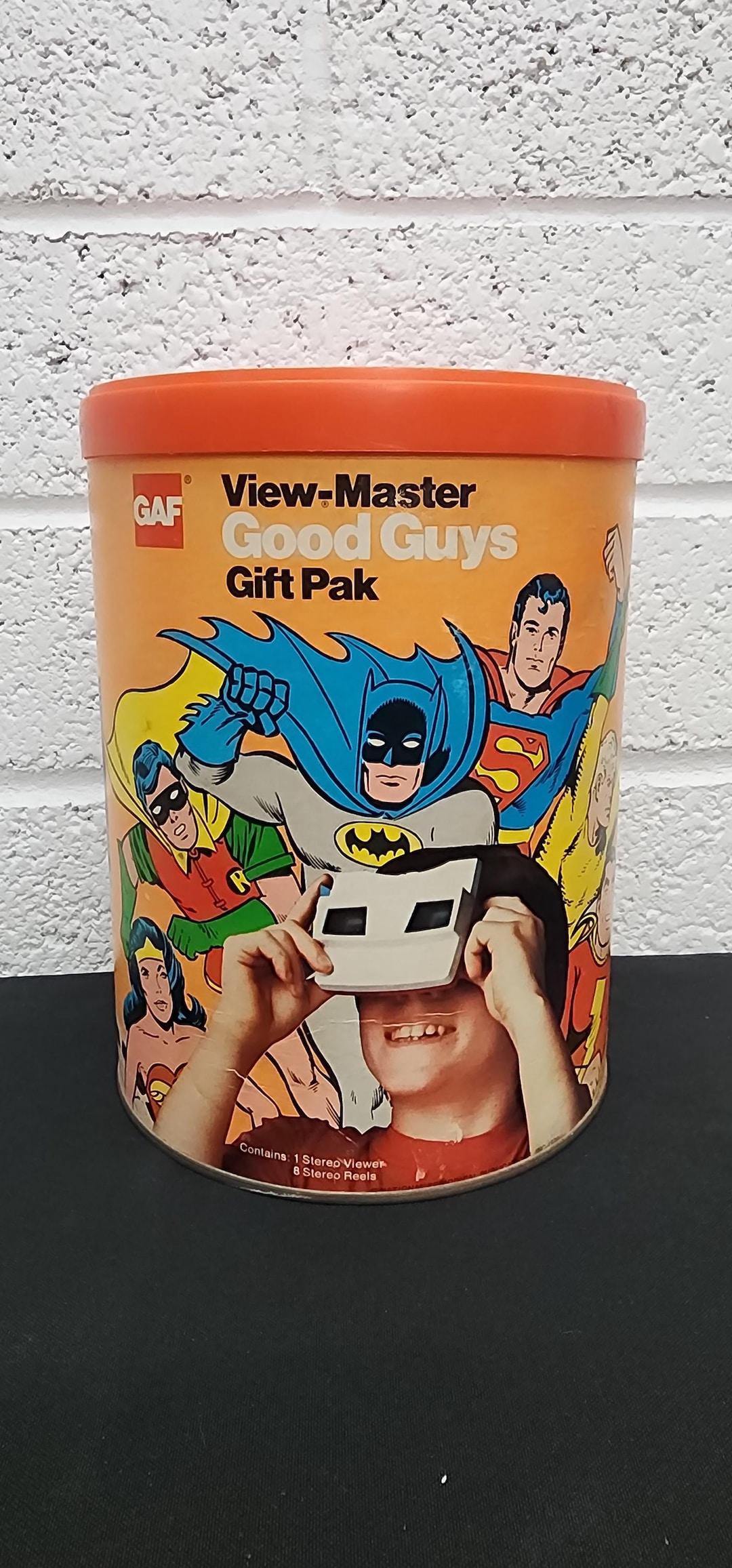 Vintage View Master Good Guys Gift Pack DC Comics in Original Canister ...