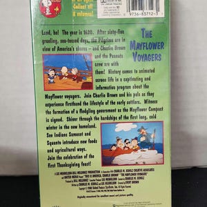 This is America Charlie Brown the Mayflower Voyagers VHS Factory Sealed ...