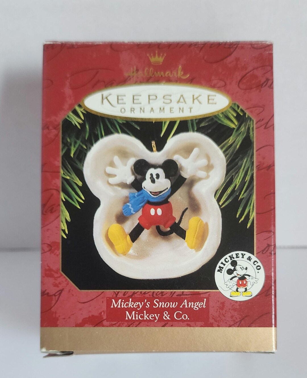 Hallmark Keepsake Disney Mickey's Snow Angel Mickey Mouse Ornament ...