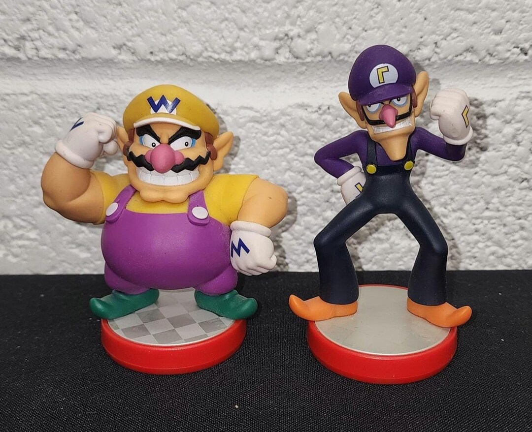 Nintendo Super Mario Amibos Wario and Waluigi Set of 2 - Etsy