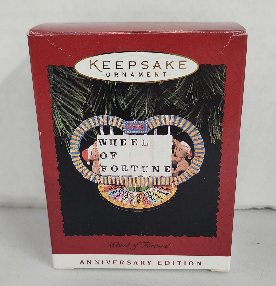 Hallmark Keepsake Wheel of Fortune Ornament Anniversary Edition Brand ...