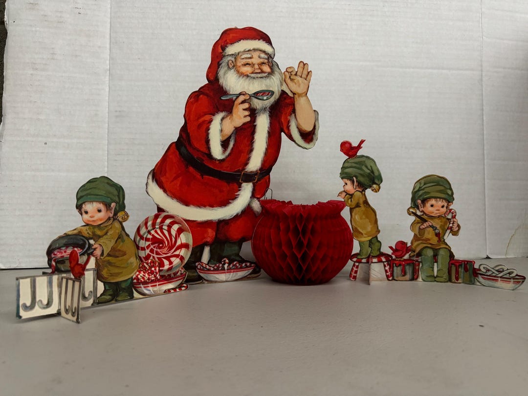 Vintage Christmas Paper Decor - Etsy