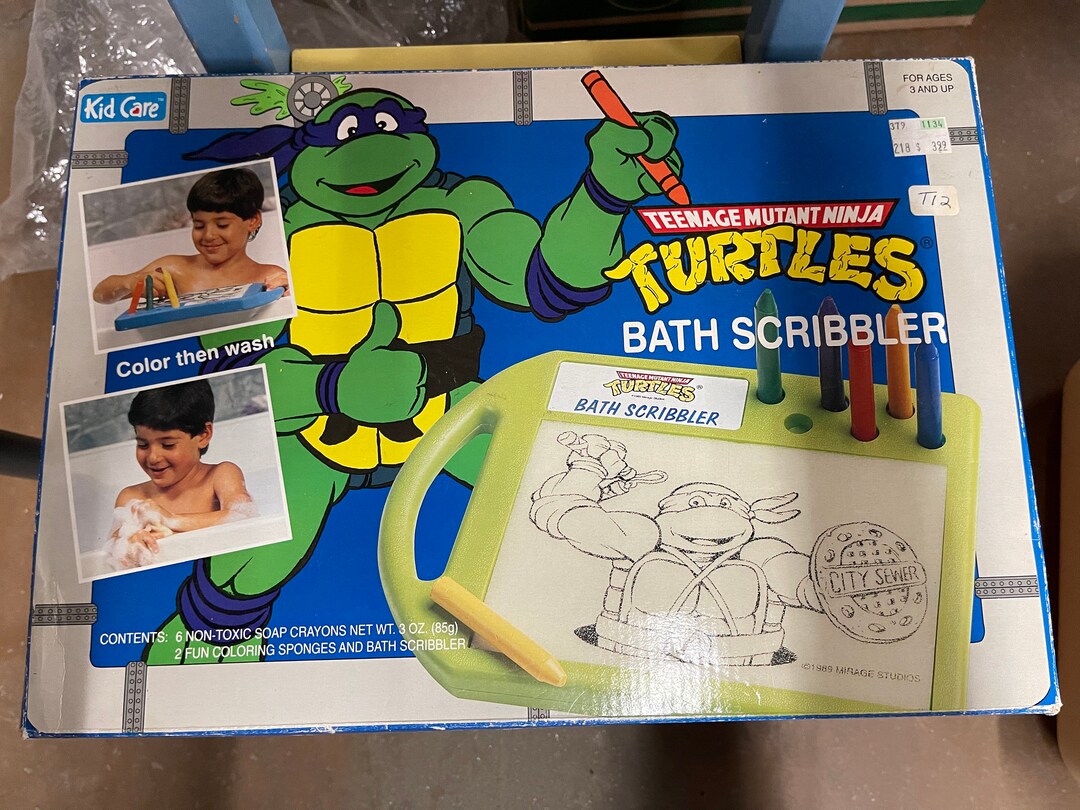 Vintage TMNT Teenage Mutant Ninja Turtles Bath Scribbler New in Box - Etsy