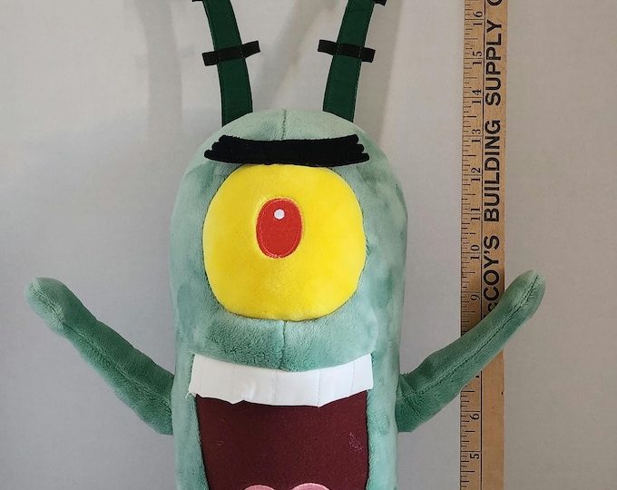 Universal Studios Sheldon J. Plankton Plush Spongebob Squarepants 23 ...