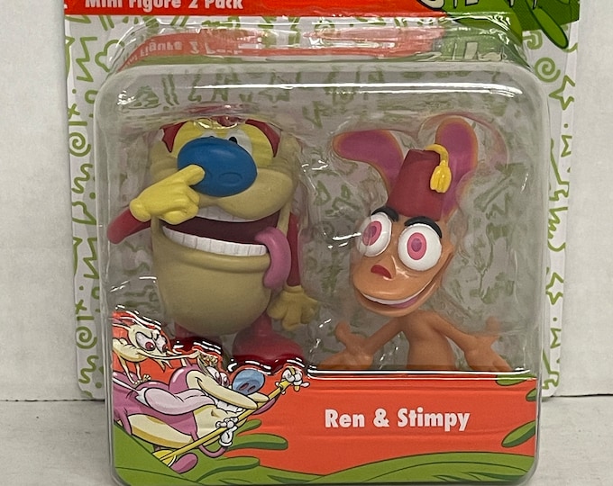 Ren & Stimpy Mini Figure 2 Pack - Etsy