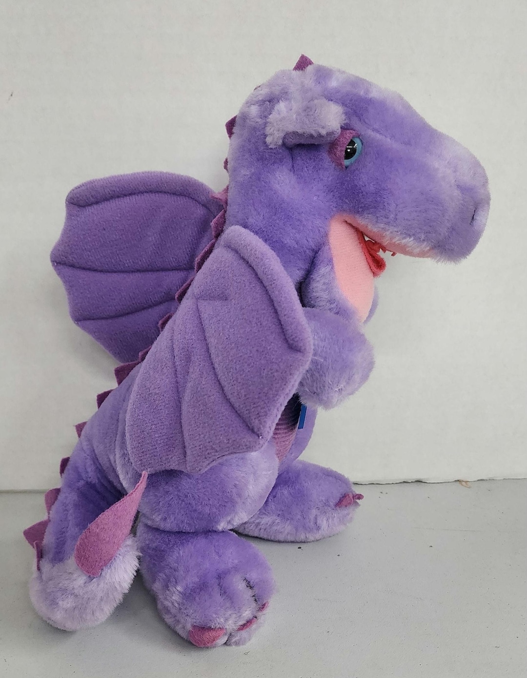 Vintage 9" Plush Dakin Purple Dragon - Etsy
