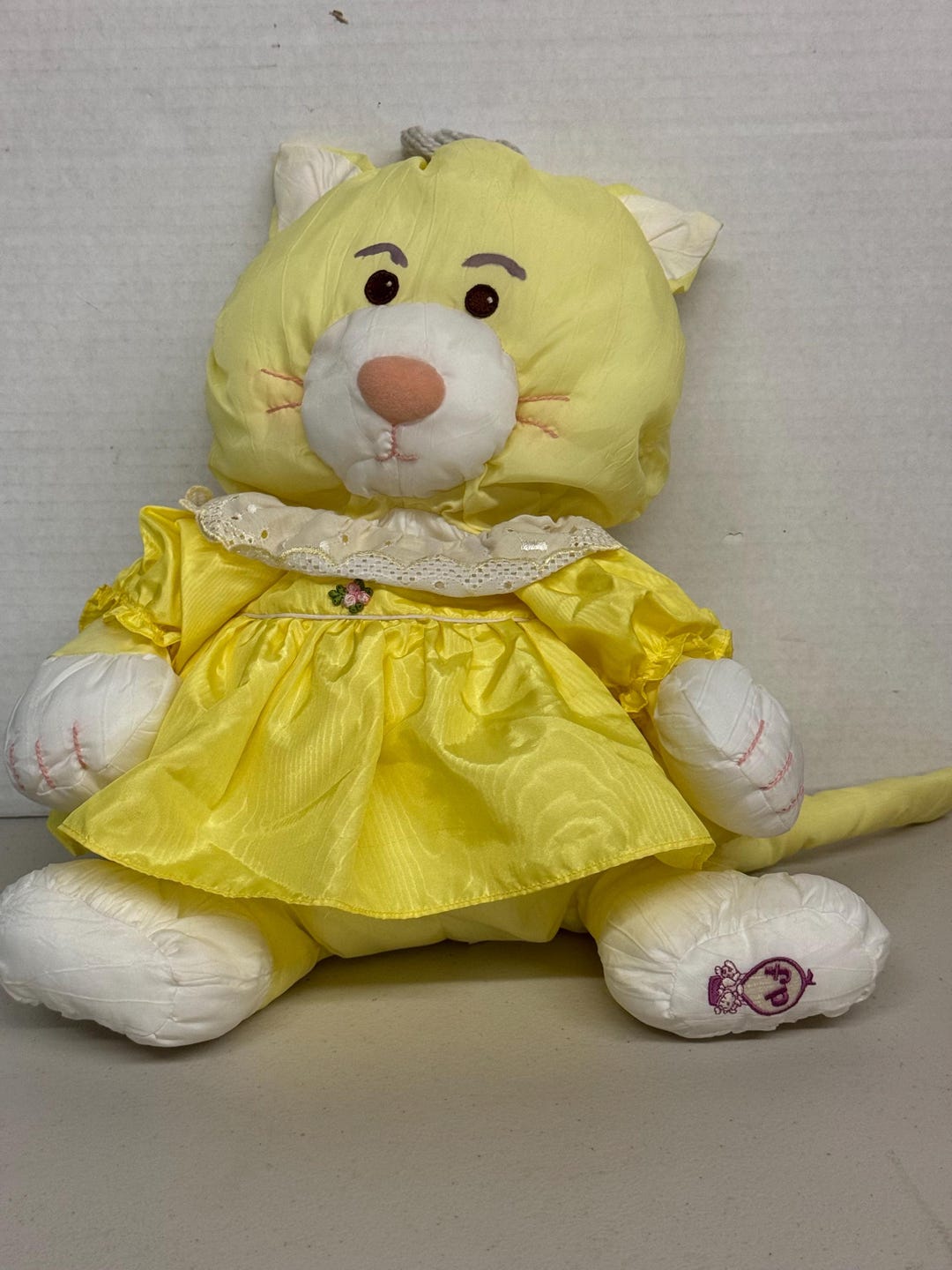 Yellow Cat Puffalump - Etsy