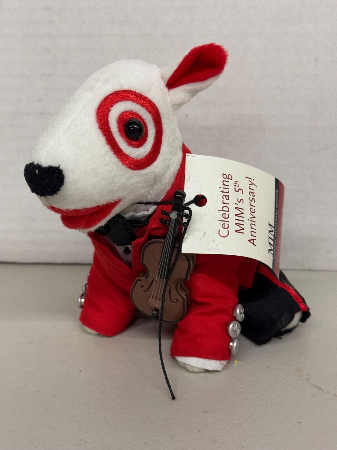 Bullseye Target Dog Musical Instrument Museum 5 Year Anniversary Plush ...