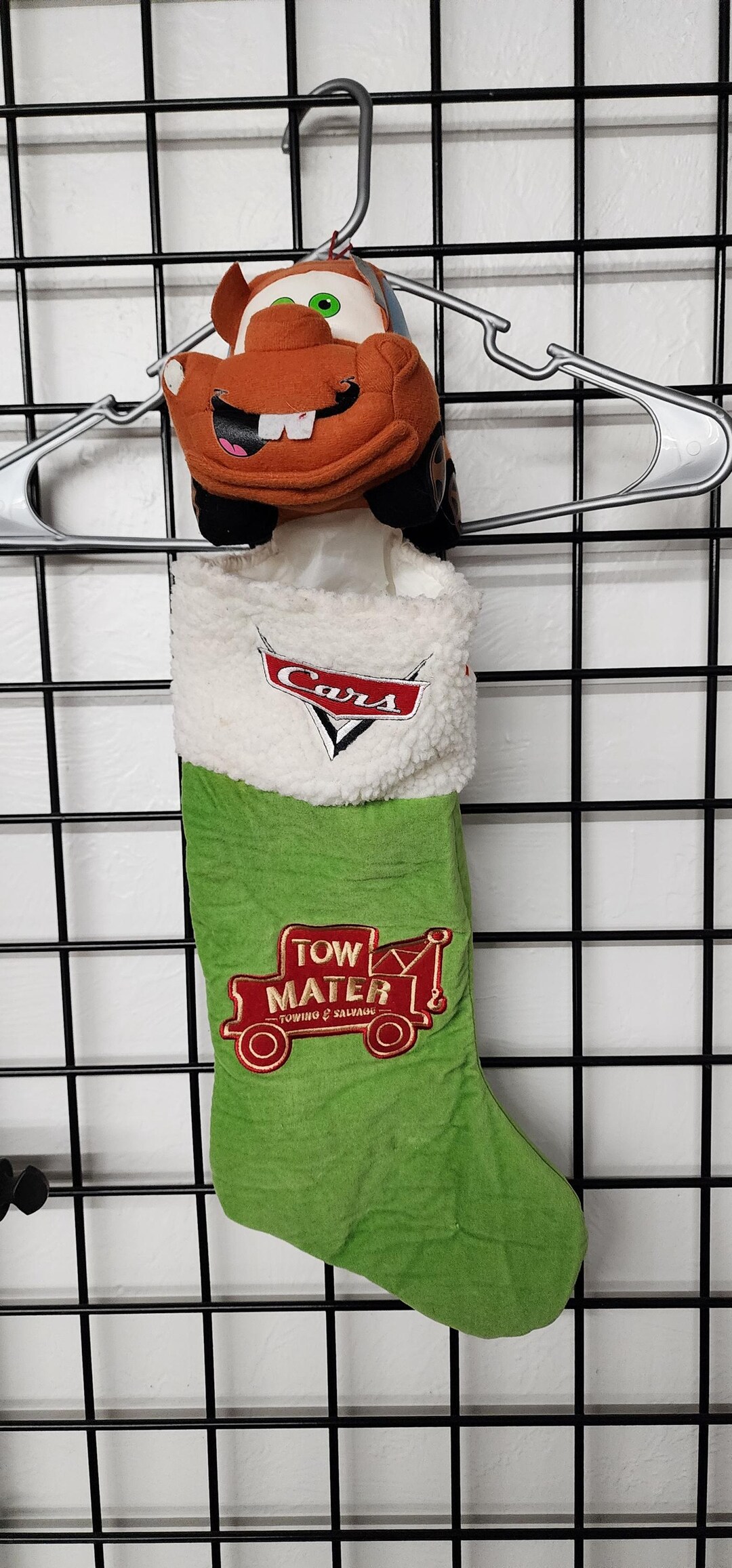 Disney Pixer Cars Tow Mater Talking Christmas Stocking Not Tested - Etsy