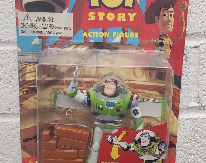 Vintage Think Way Toys Buzz Lightyear Karate Chop Action Figure Sealed ...