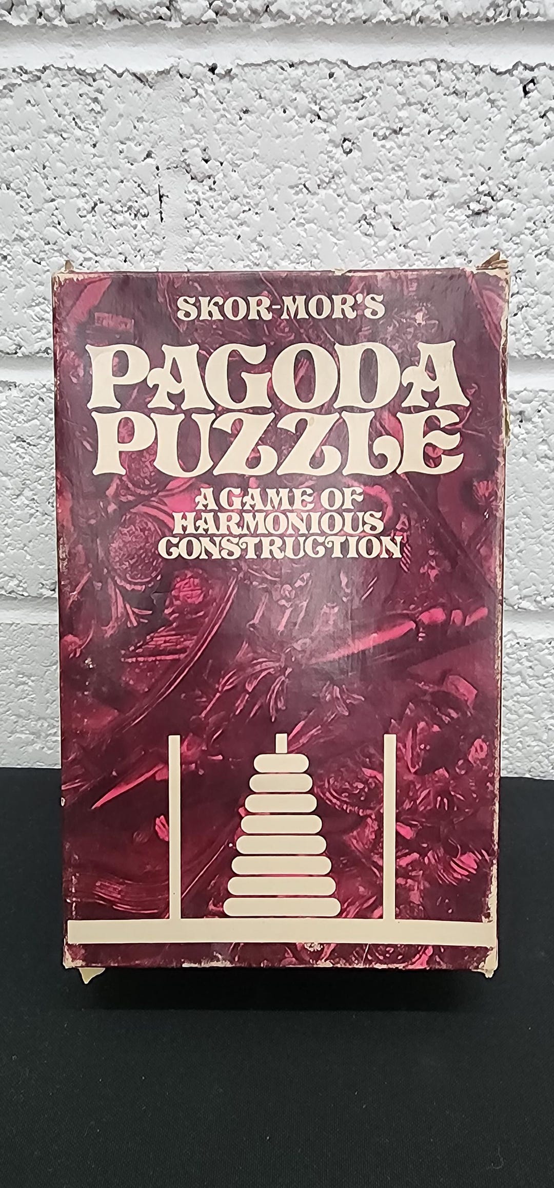 Vintage Skor-mor's Pagoda Wooden Puzzle in Orignal Box Complete - Etsy
