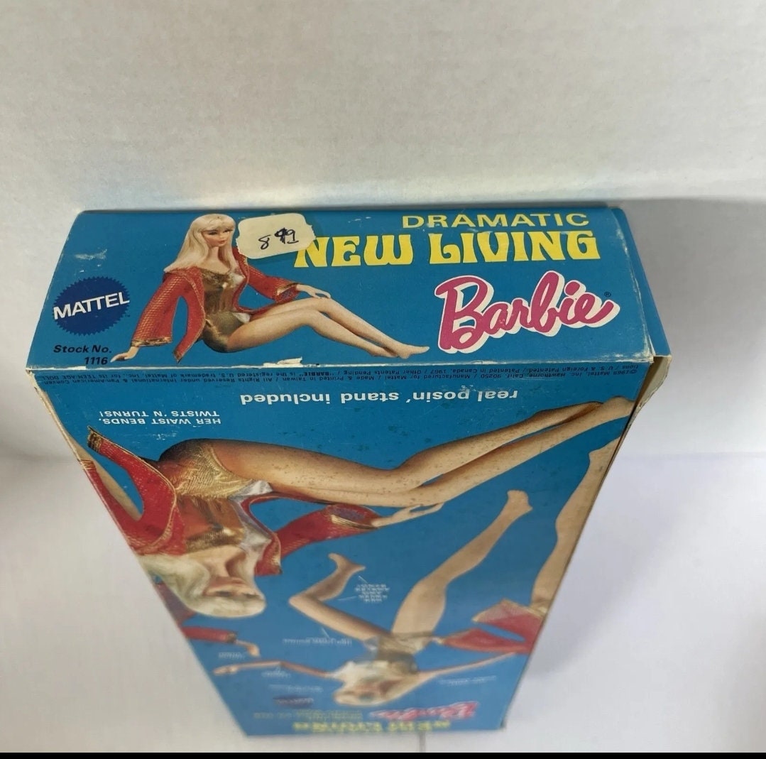 Vintage Dramatic New Living Barbie Doll Mattel 1960s Factory Sealed ...