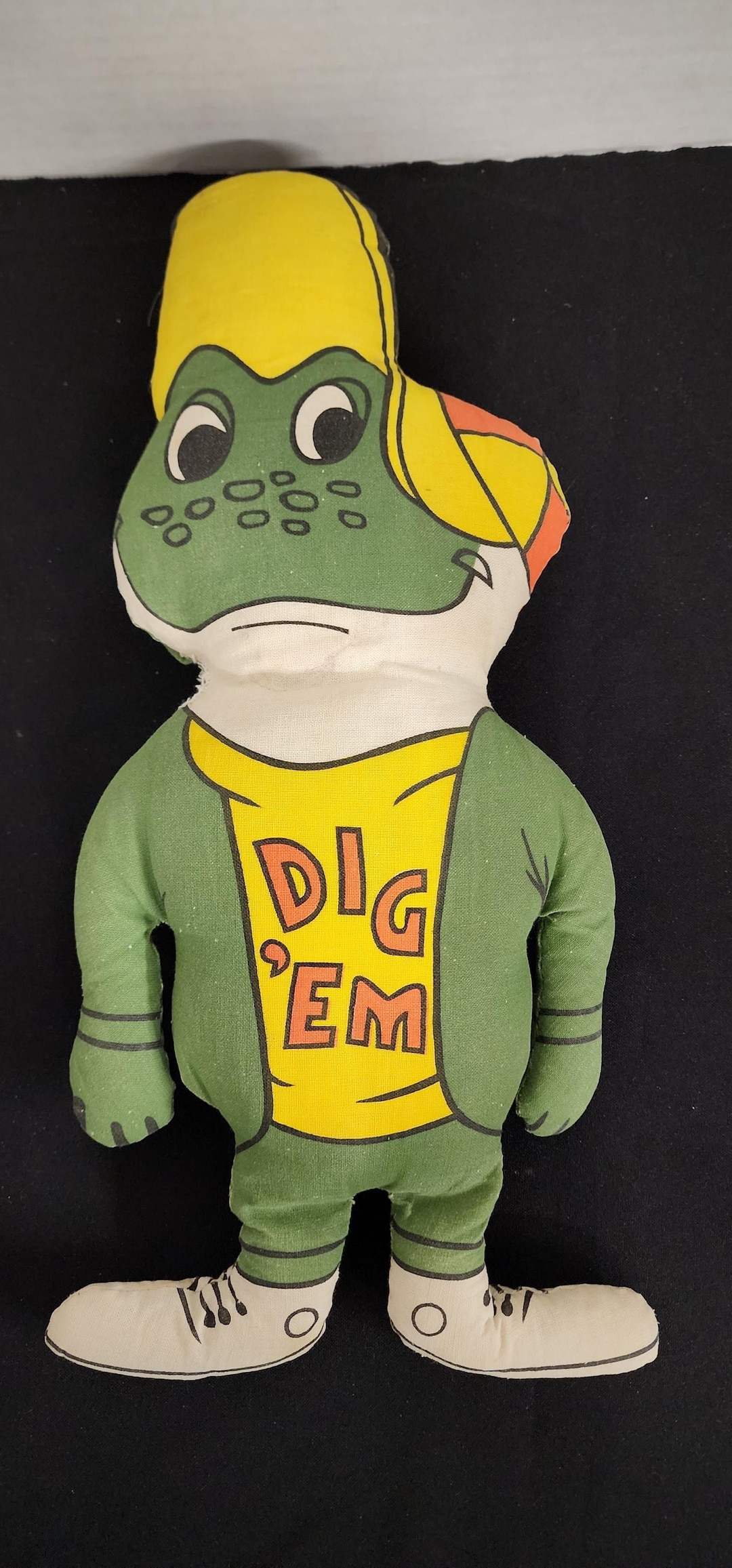 Vintage Dig Em Honey Smacks Plush 17” Frog Doll Advertising Cereal ...