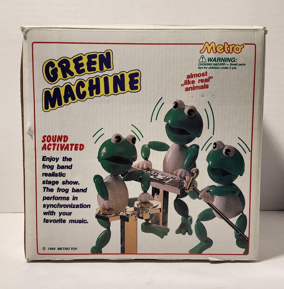 Vintage Metro Green Machine Frog Band in Box - Etsy