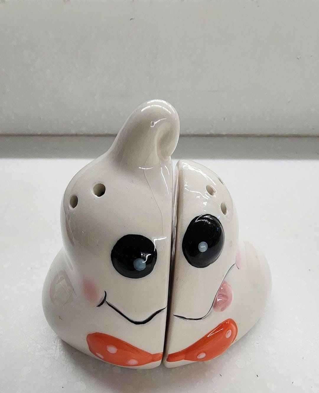 Vintage Halloween Ghost Salt and Pepper Shaker Set - Etsy