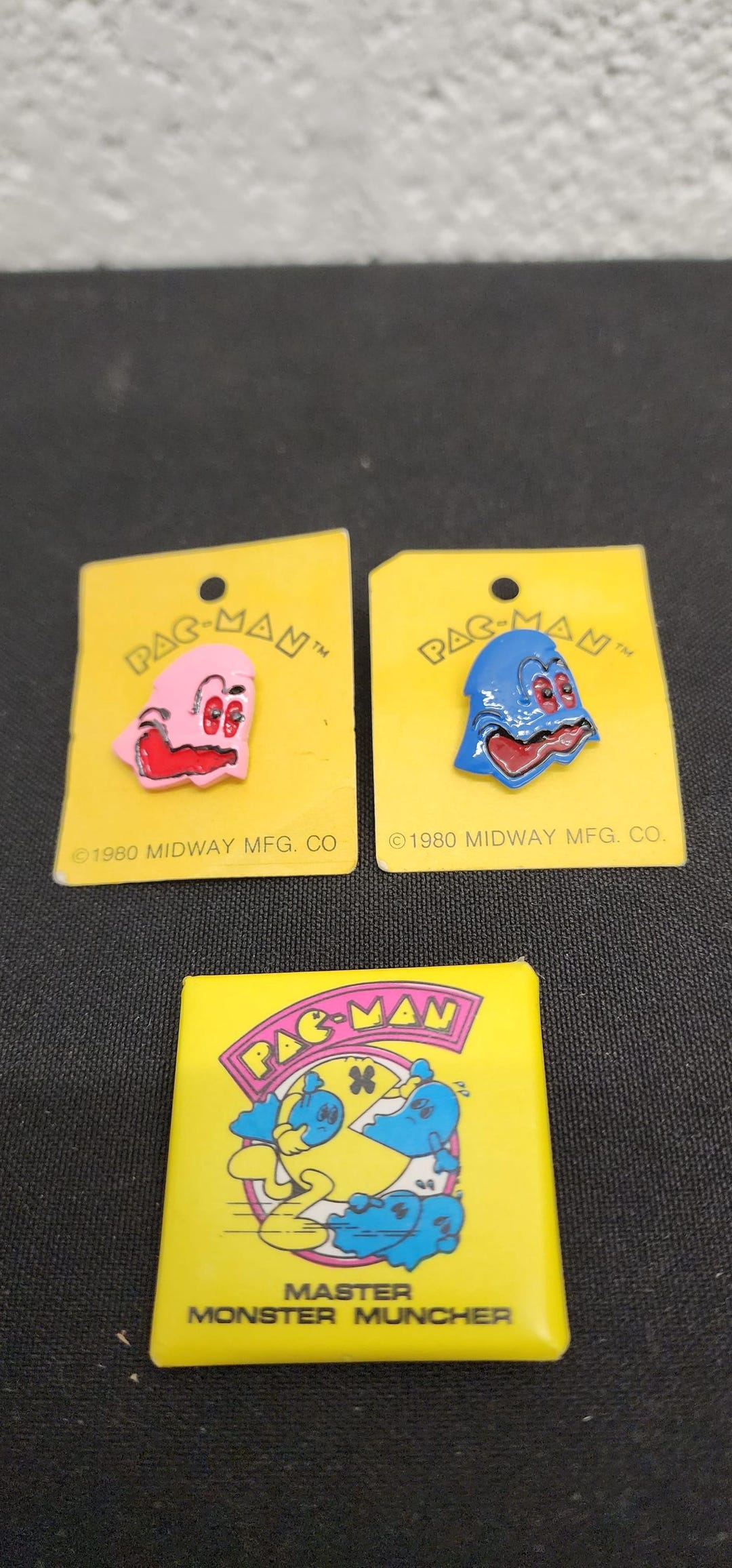 Vintage Pac-man Pacman Ghost Lapel Pins and Button - Etsy