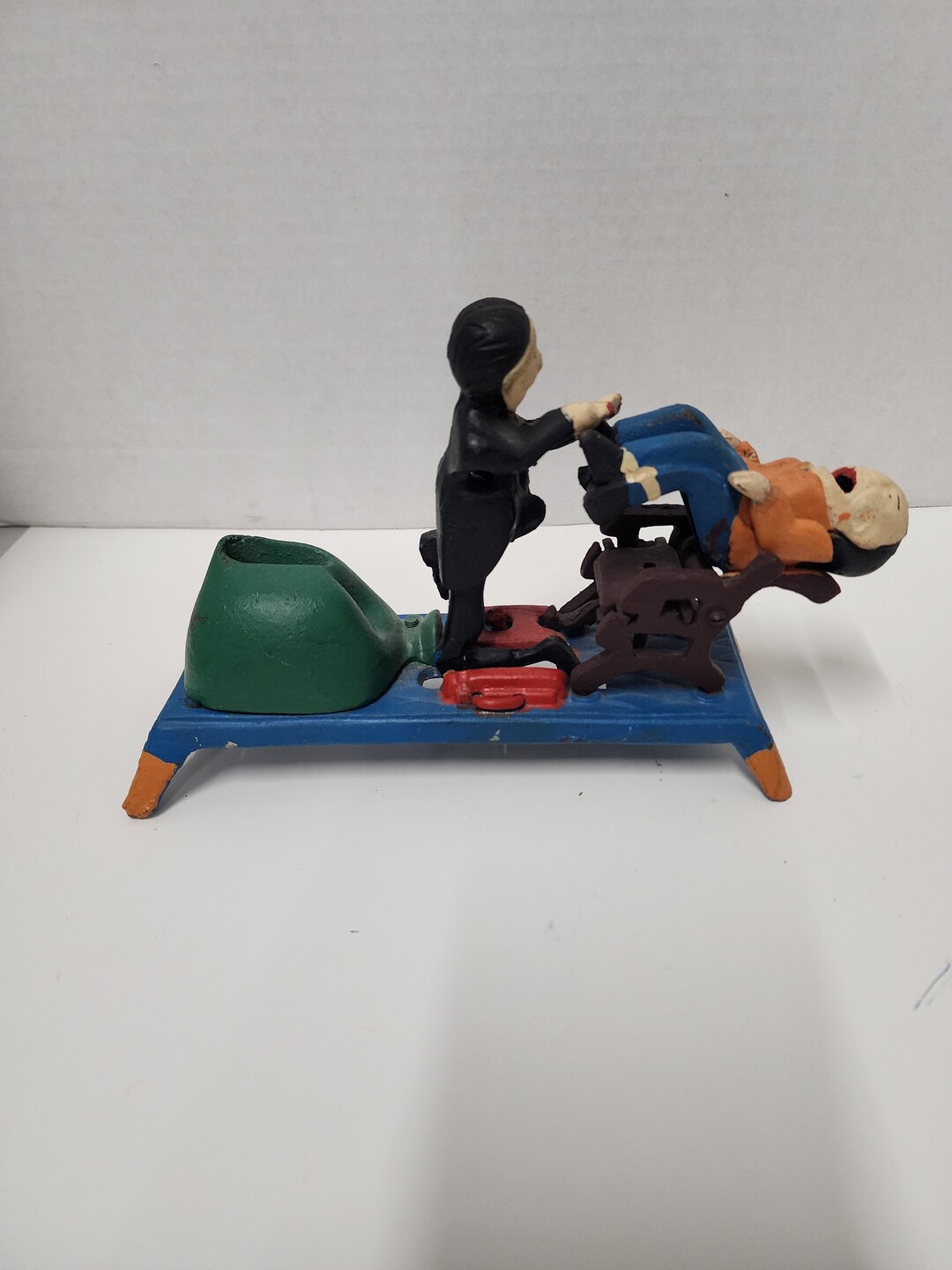 Taiwan Cast Iron Dentist Pulling Teeth Repro Bank - Etsy