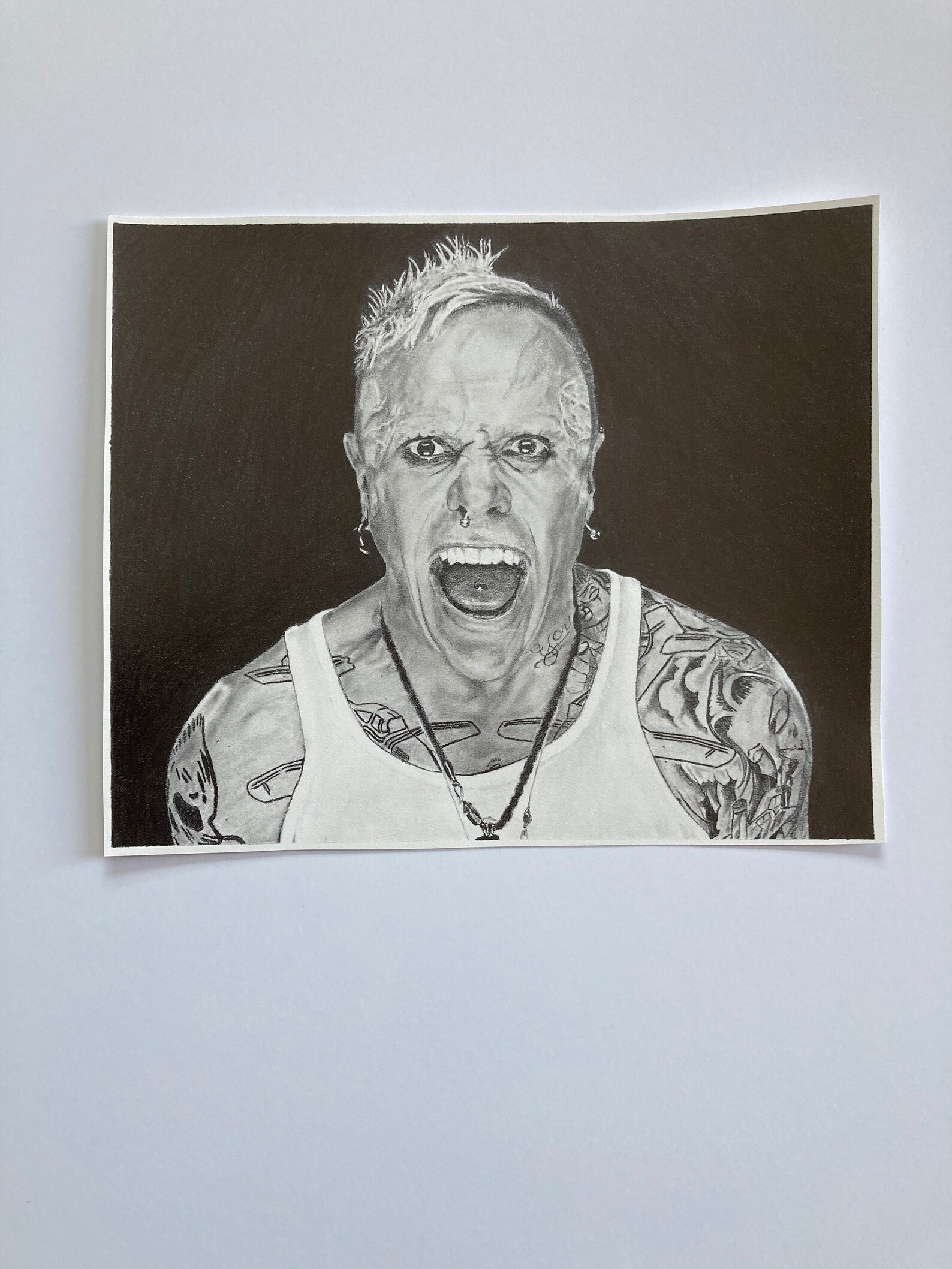 Keith Flint Original Graphite Drawing Portrait - Etsy UK
