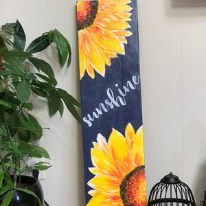 Sunflower Porch Leaner,fall Front Door Decor,summer,spring,seasonal ...