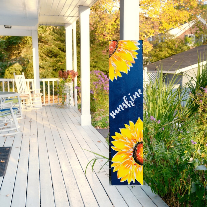 Sunflower Porch Sign - Etsy