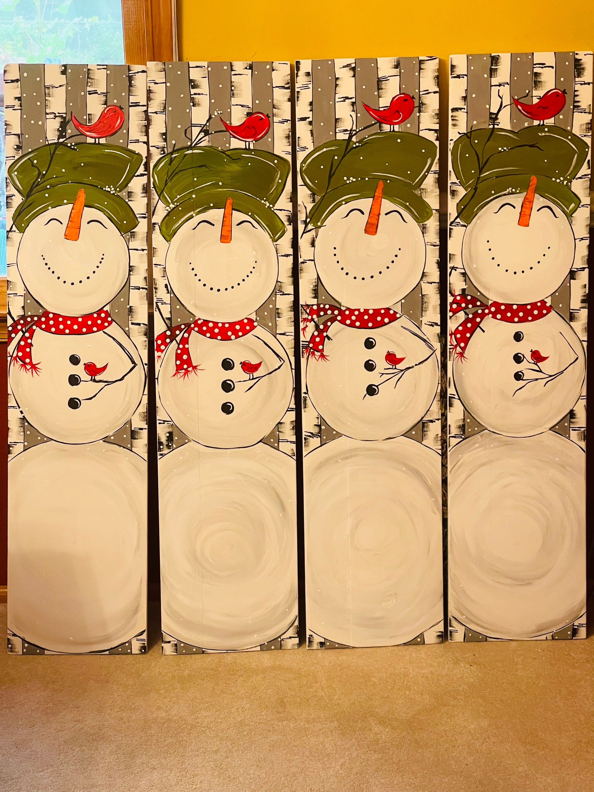 Tall Snowman Winter Porch Leaner Sign Baby It's Cold | Etsy