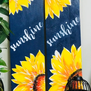 Sunflower Porch Leaner,fall Front Door Decor,summer,spring,seasonal ...