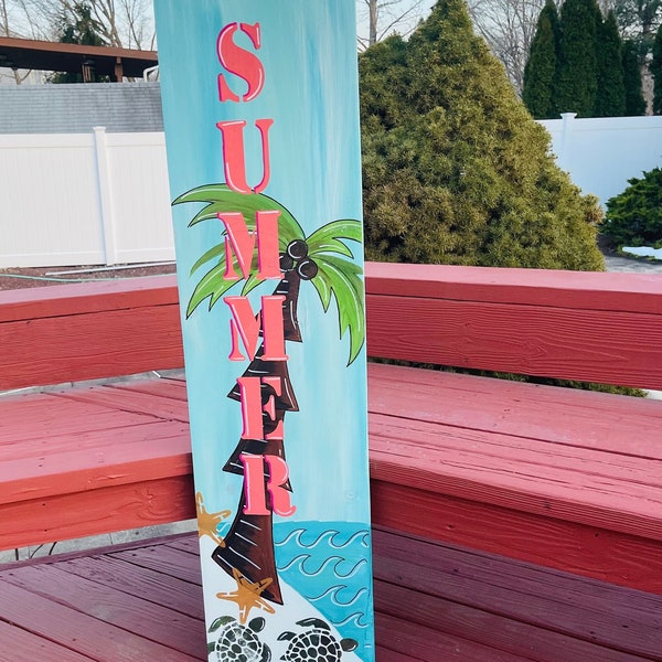 Tall Beach Porch Sign - Etsy