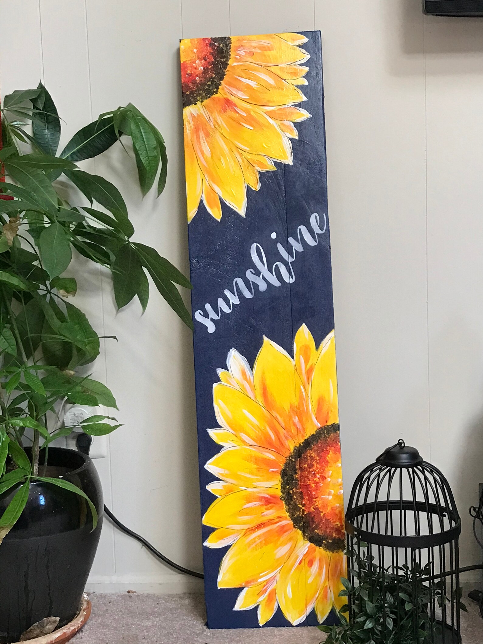 Sunflower Porch Leaner,fall Front Door Decor,summer,spring,seasonal ...