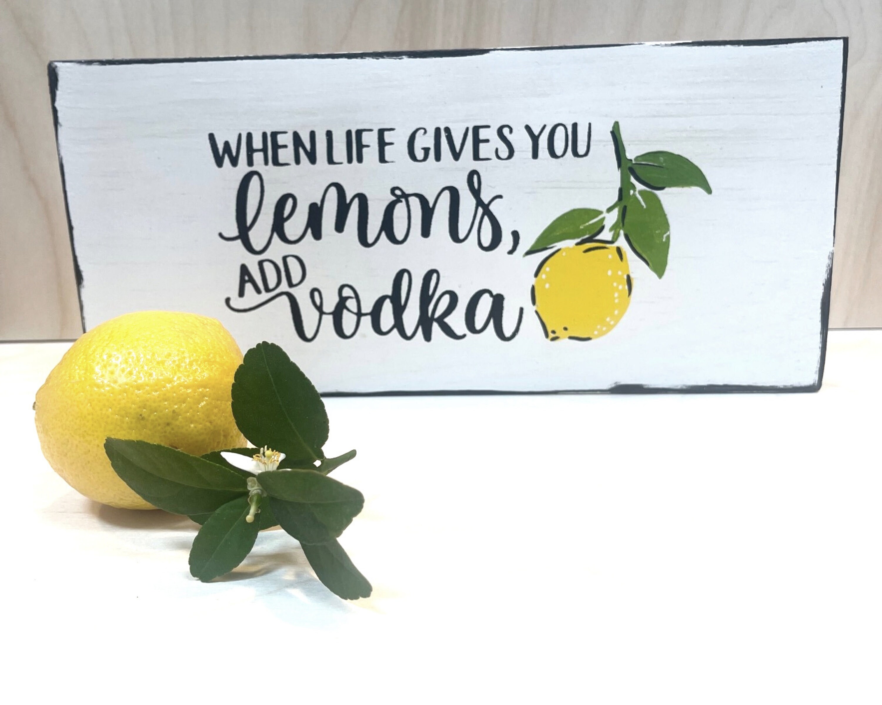 When Life Gives You Lemons Wood Sign 12inch,rustic Wood Sign ...