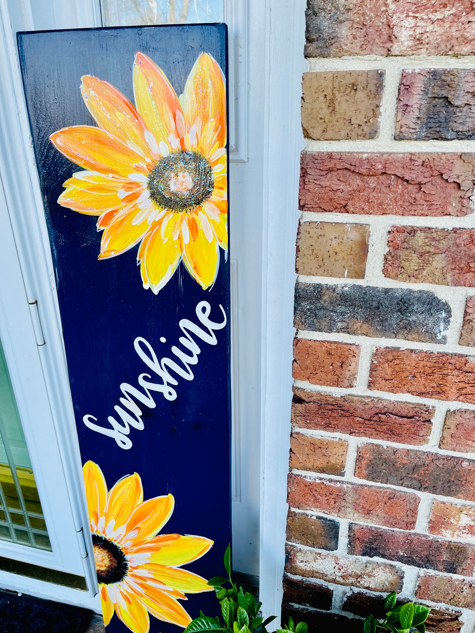 Sunflower Porch Leanerfall Front Door - Etsy