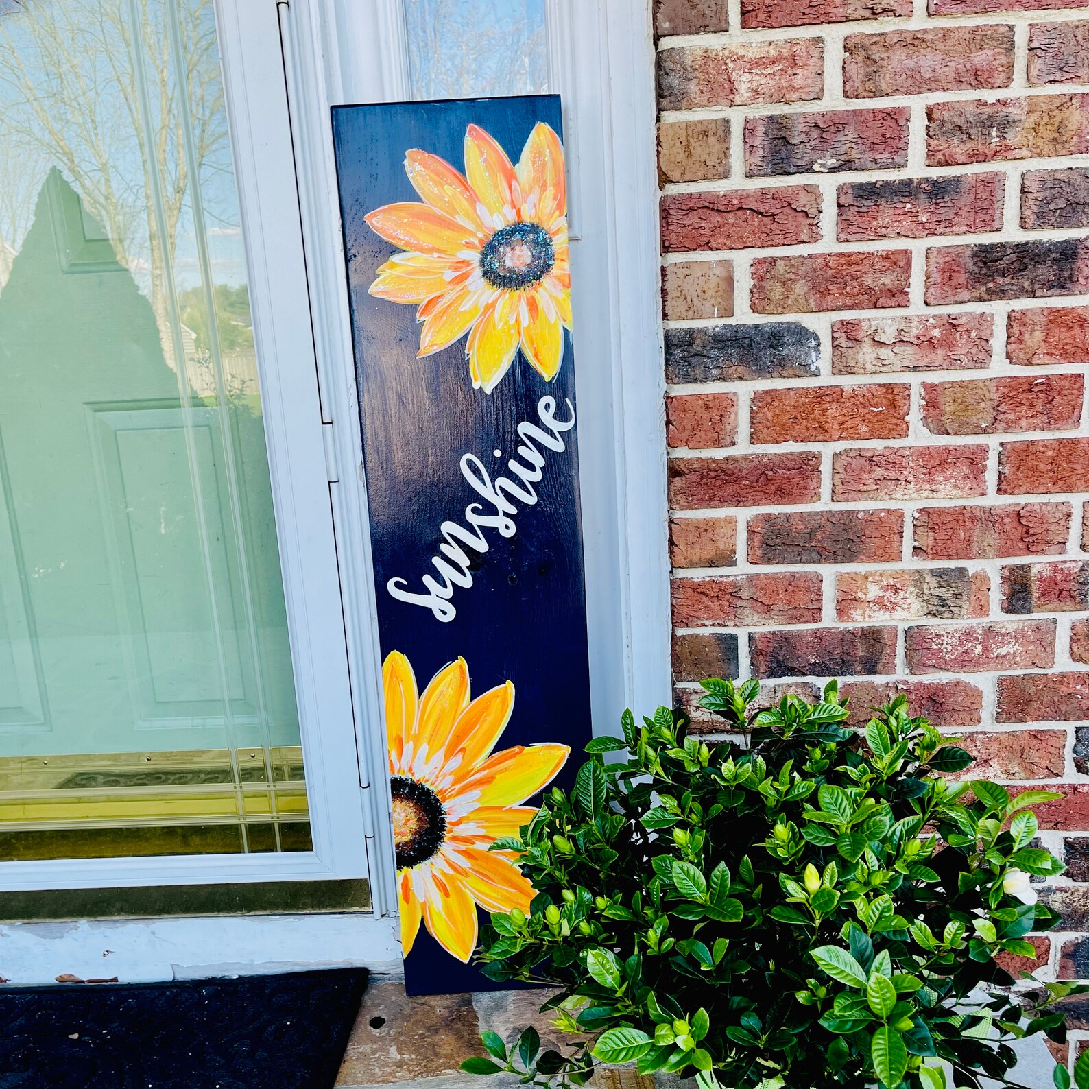 Sunflower Porch Leaner,fall Front Door Decor,summer,spring,seasonal ...