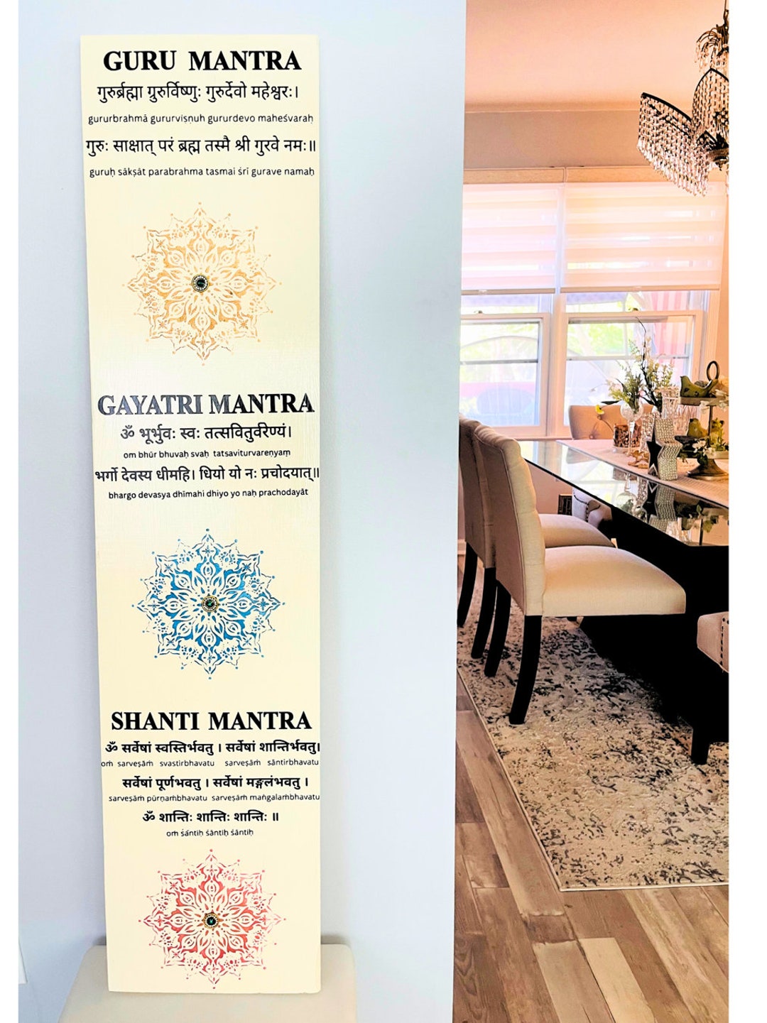 Front Door Hindu Decor,temple Sign,handmade,hindu-shanti, Gayatri,guru ...