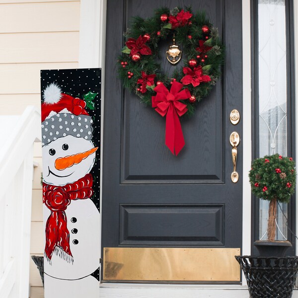 Snowman Porch Signs - Etsy