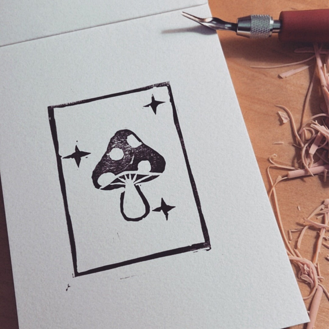 Original Hand Carved Linocut Print! - Etsy
