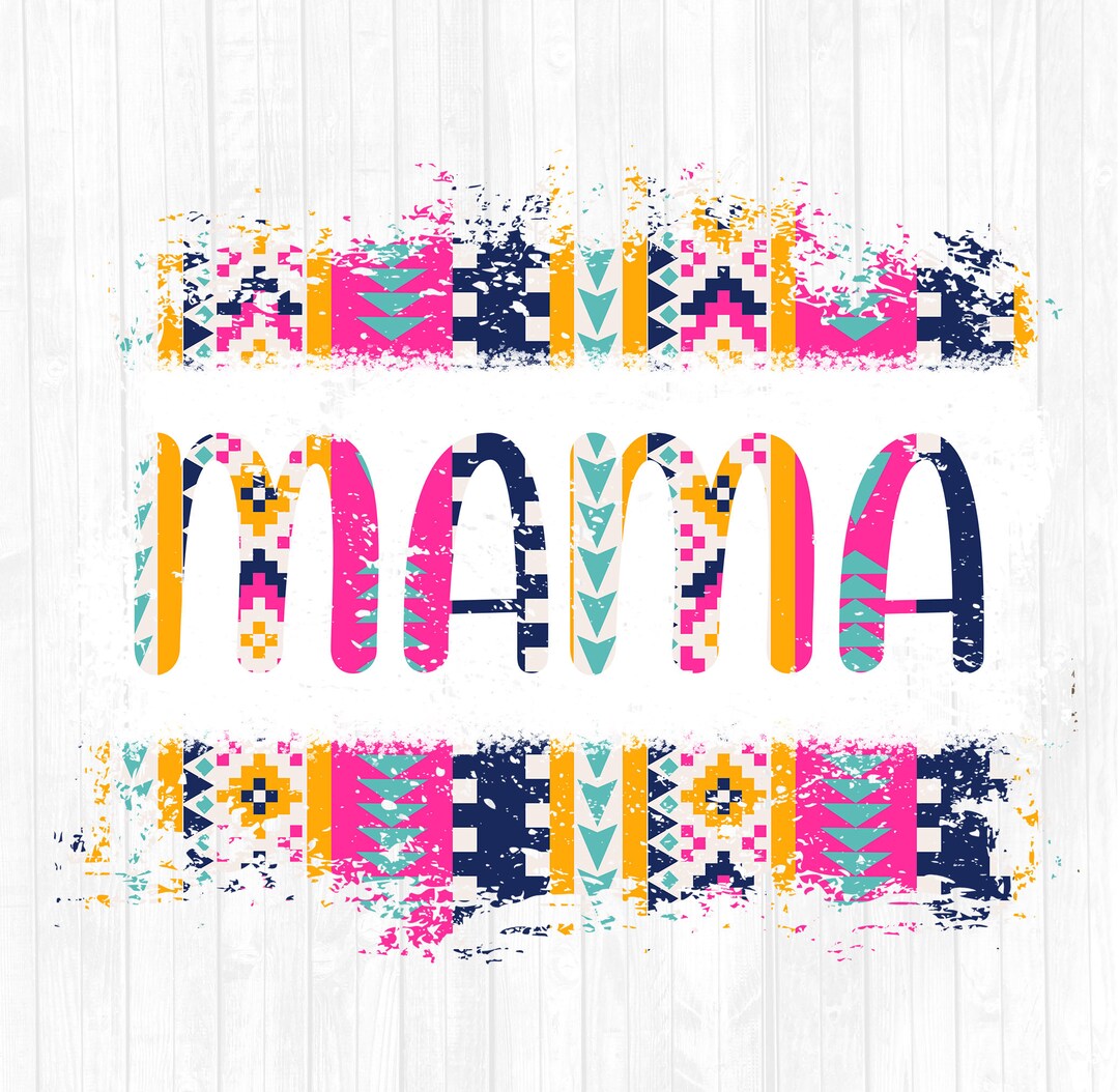 Aztec Mama Sublimation Design - T-shirt Design PNG - Hot Pink ...