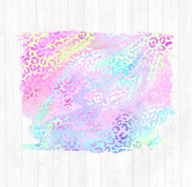 Iridescent Distressed Leopard Background PNG Sublimation - Etsy