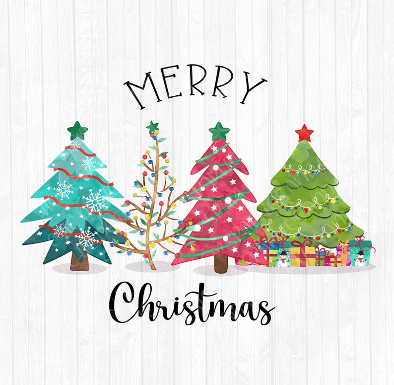 Merry Christmas Sublimation Design - PNG File - T Shirt Design ...