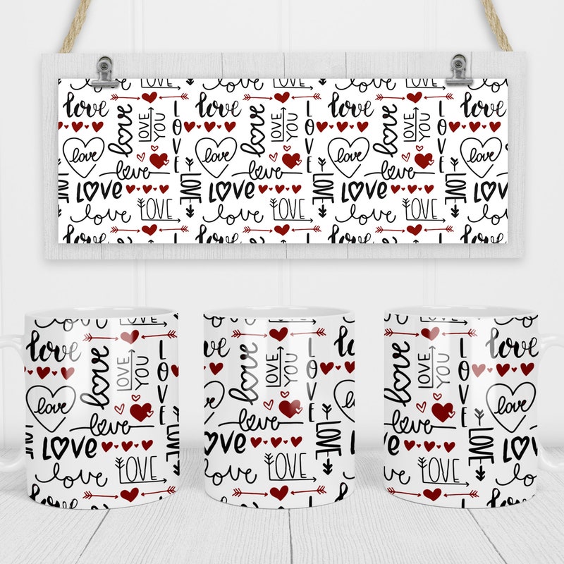 Hearts 15 Oz Coffee Cup - Etsy